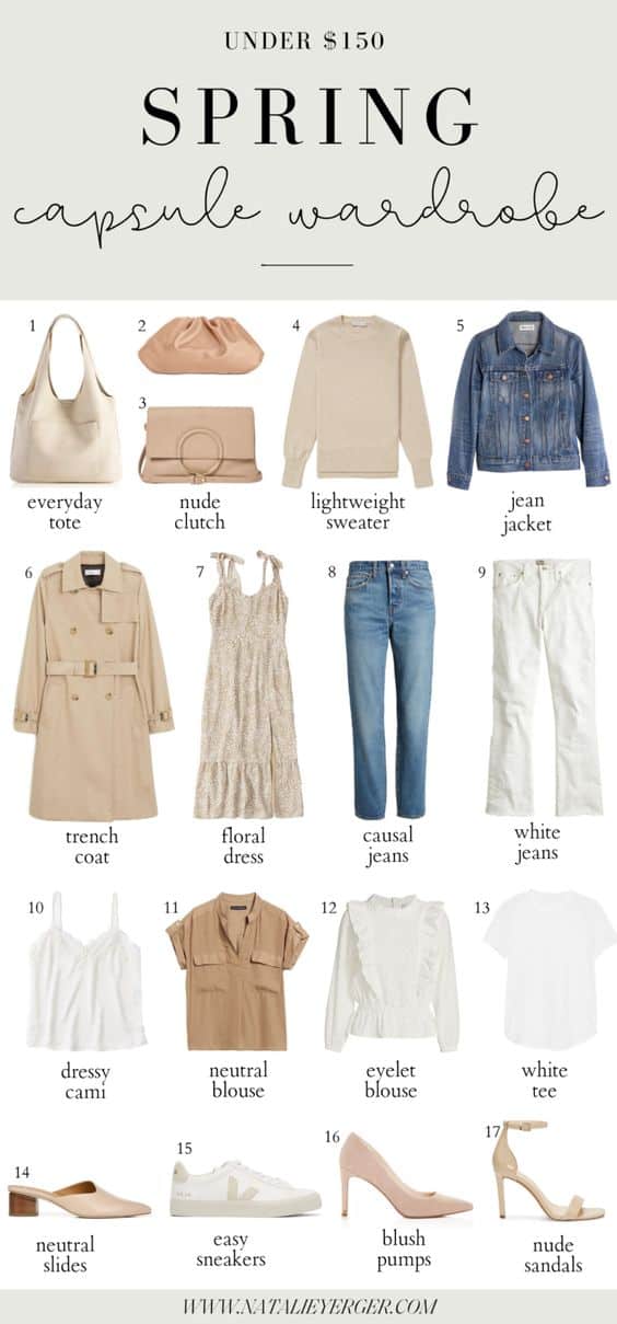 16 Spring Capsule Wardrobes » Lady Decluttered