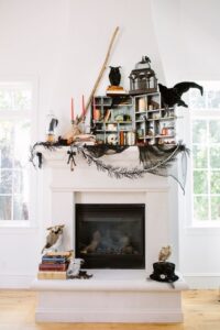31 Spooky Halloween Fireplace Mantels » Lady Decluttered