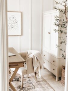 18 Cozy Neutral Home Office Decor Ideas » Lady Decluttered