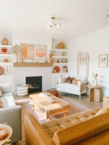 12 Modern Boho Fireplace Mantel Decor » Lady Decluttered
