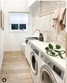 20 Neutral Laundry Room Decor Ideas » Lady Decluttered