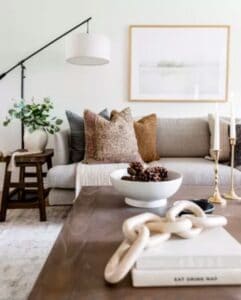 16 Neutral Coffee Table Decor Ideas » Lady Decluttered
