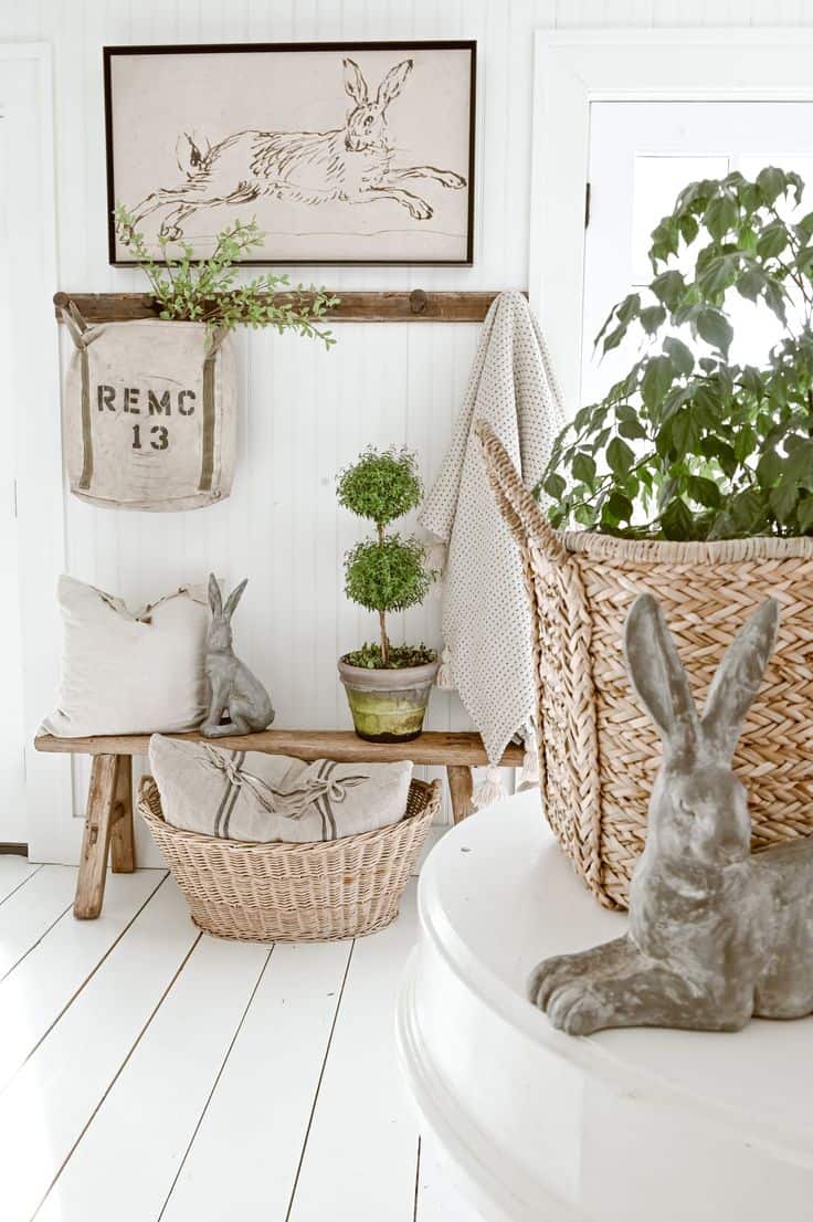 16 Easter Home Entryway Table Decor Ideas » Lady Decluttered