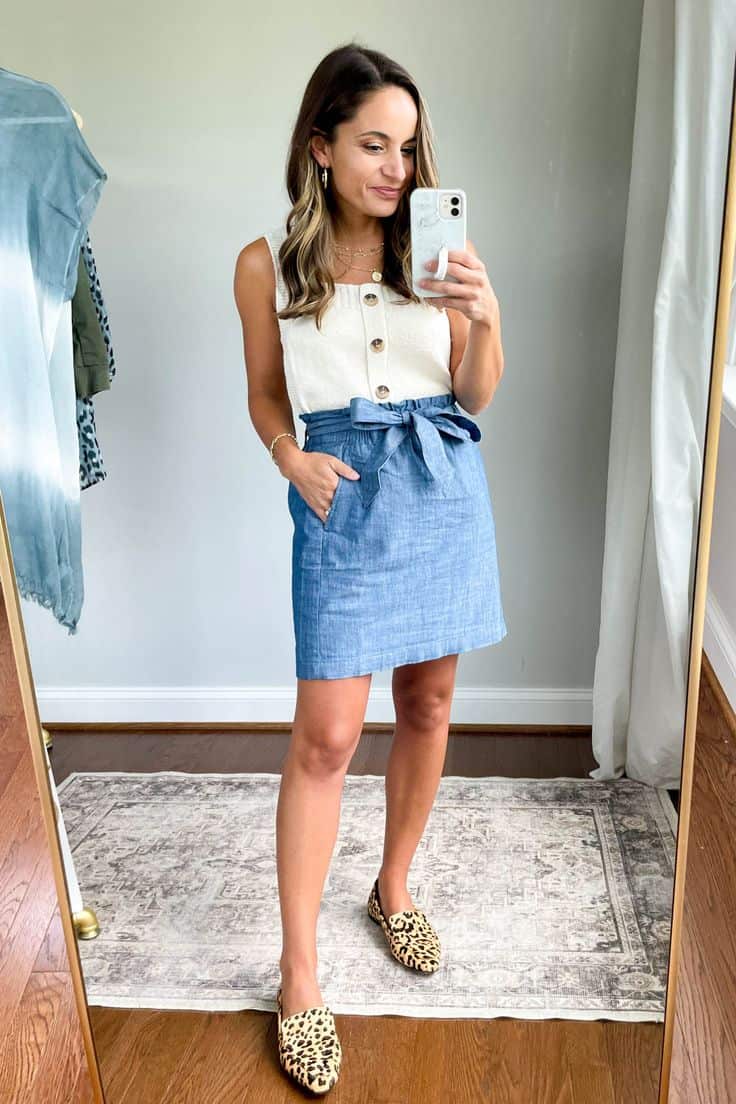 30 Simple Summer Outfits With Skirts » Lady Decluttered