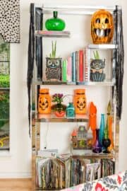 26 Stunning Halloween Shelf Decor Ideas » Lady Decluttered