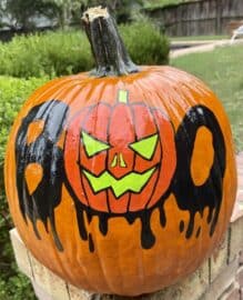31 Scary Halloween Painted Pumpkin Ideas » Lady Decluttered