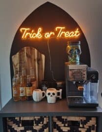 14 Spooky Halloween Coffee Bar Decor Ideas » Lady Decluttered
