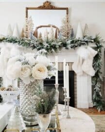 25 Classic Silver Christmas Home Decor Ideas » Lady Decluttered