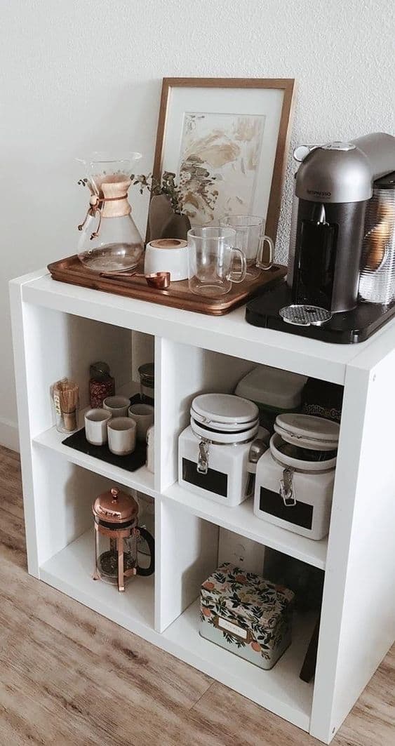 20 Chic Coffee Station Styling Ideas » Lady Decluttered