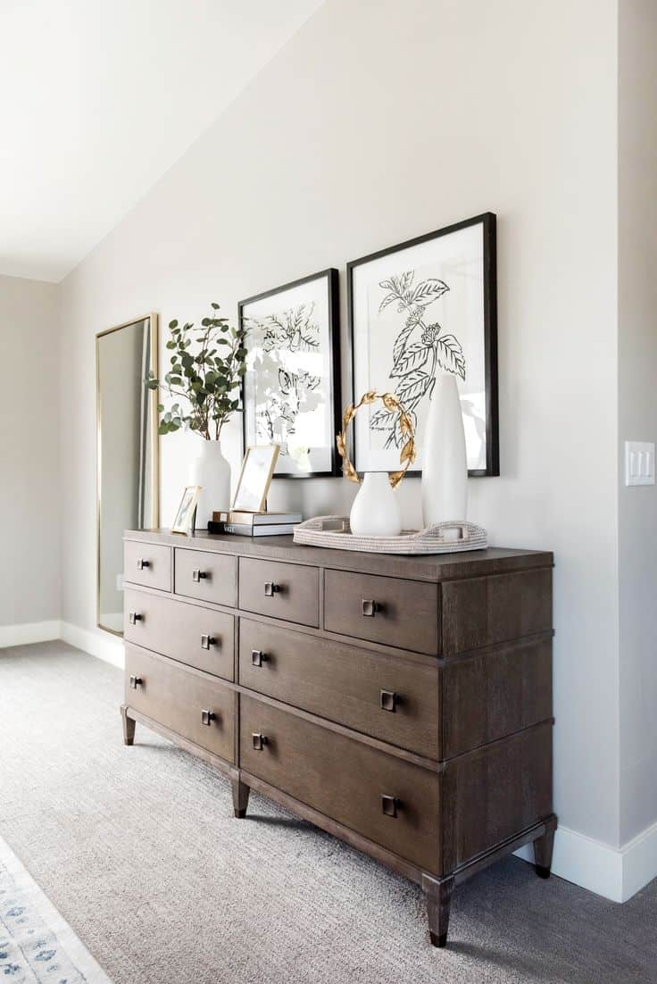 16 Transitional Dresser Decor Ideas » Lady Decluttered