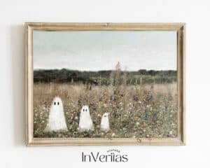 14 Thrifted Art Ghost Painting Ideas » Lady Decluttered