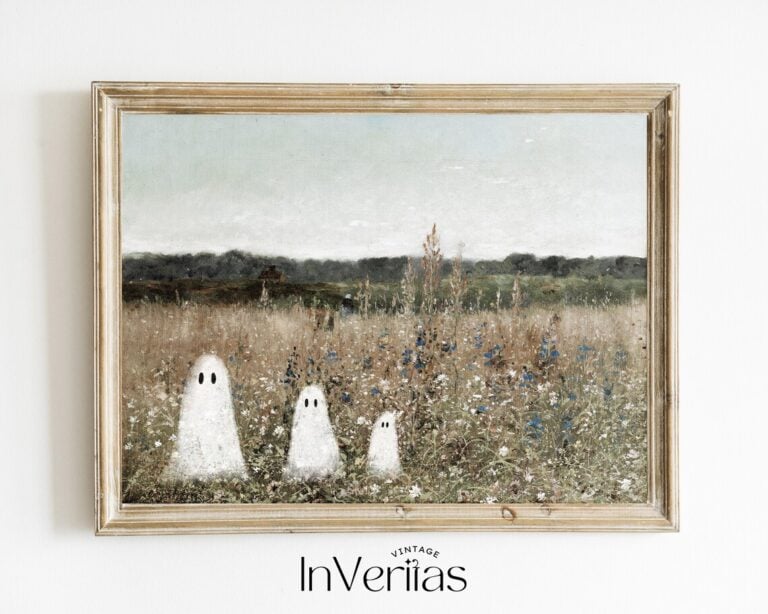 14 Thrifted Art Ghost Painting Ideas » Lady Decluttered