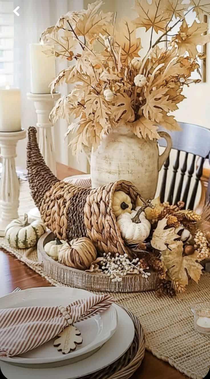 14 Rustic Cornucopia Decorating Ideas » Lady Decluttered