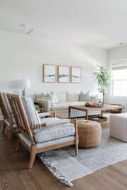 22 Neutral Coastal Living Room Decor Ideas » Lady Decluttered