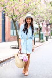 20 Simple Spring Outfits with Hats » Lady Decluttered