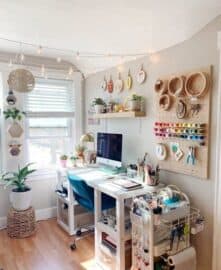 20 Boho Inspired Craft Room Decor Ideas » Lady Decluttered