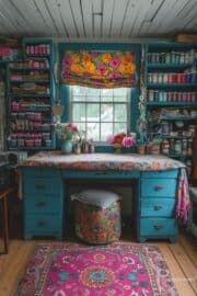 20 Boho Inspired Craft Room Decor Ideas » Lady Decluttered