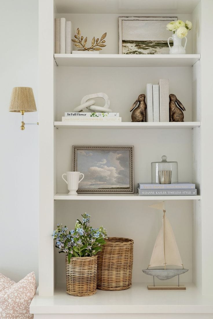 20 Coastal Shelf Styling Ideas » Lady Decluttered