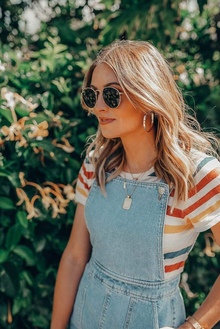 18 Casual Summer Outfits with Overalls » Lady Decluttered