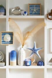 20 Coastal Shelf Styling Ideas » Lady Decluttered