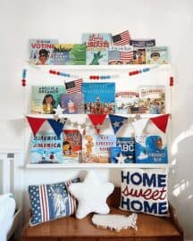 10 4th of July Kids Bookshelf Decor Ideas » Lady Decluttered