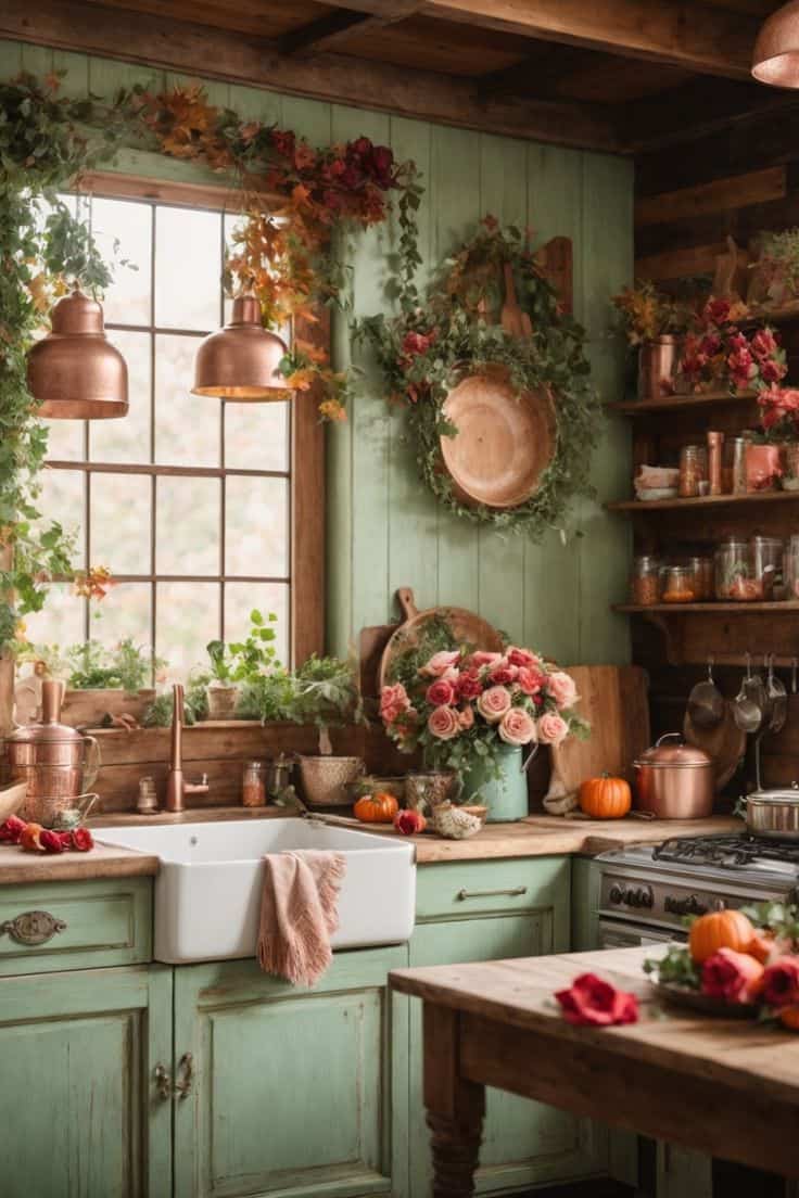 22 Cottage Core Kitchen Decor Ideas » Lady Decluttered