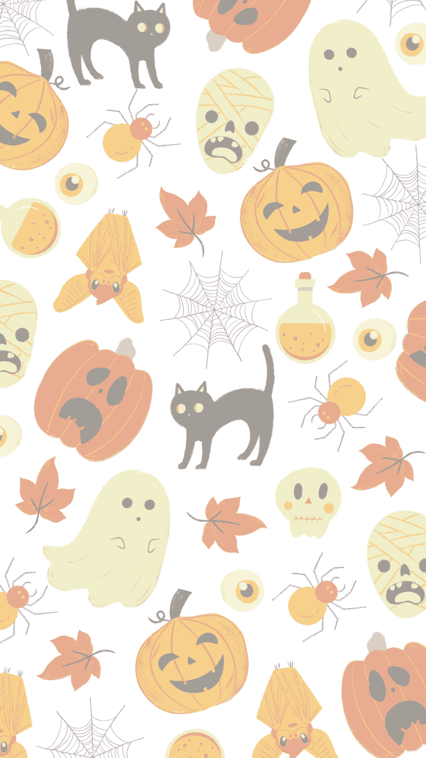 31 Neutral Halloween Phone Wallpapers » Lady Decluttered