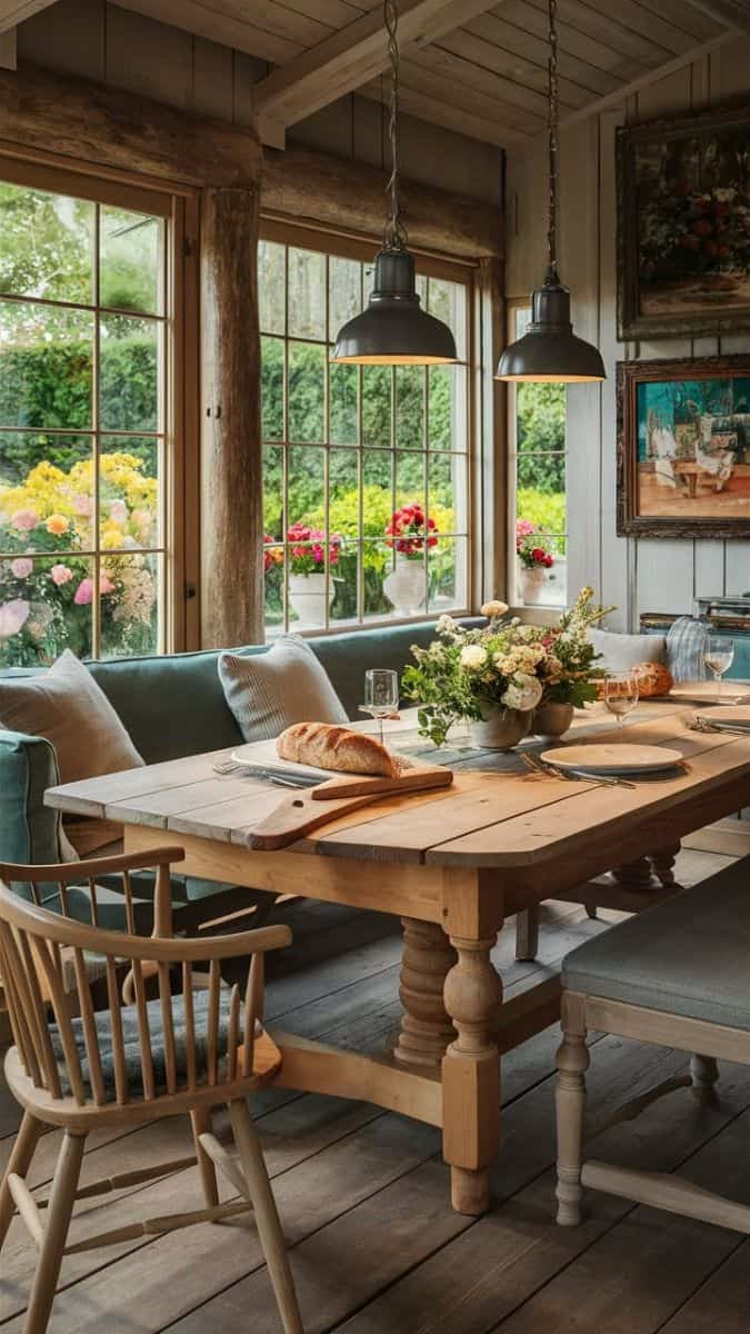 20 Cottage Core Dining Room Ideas » Lady Decluttered