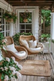16 Cottage Core Front Porch Decor Ideas » Lady Decluttered
