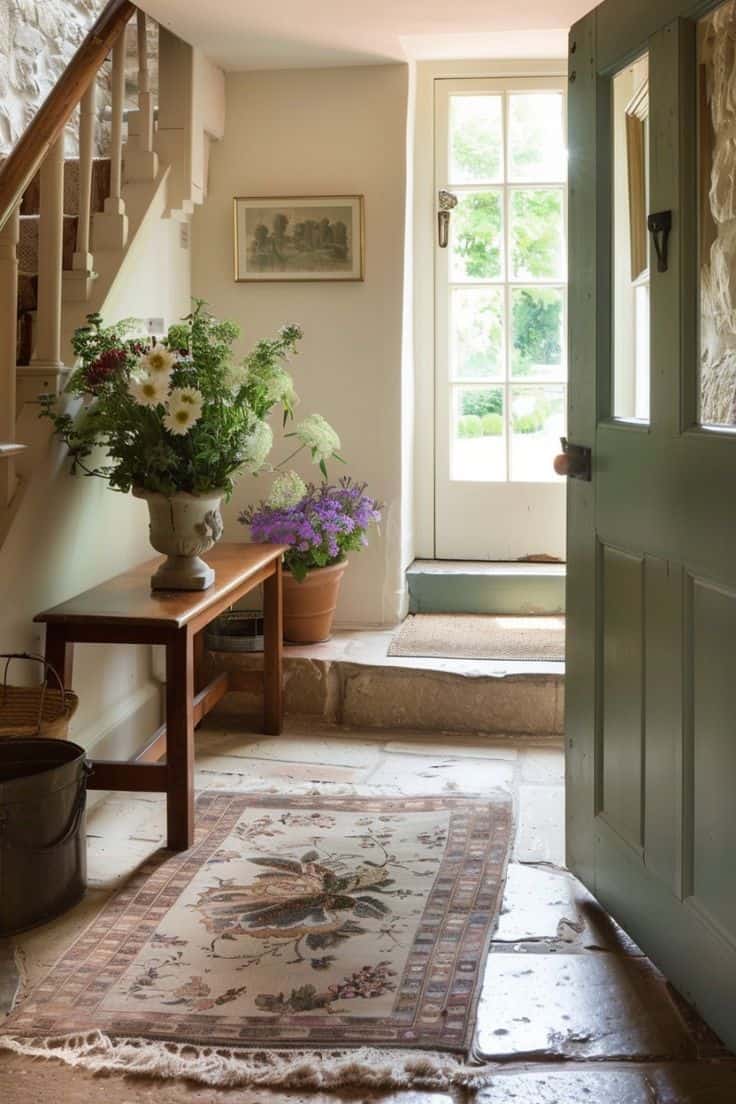 18 Cottage Core Home Entryway Ideas » Lady Decluttered