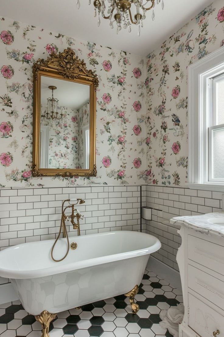 14 Cottage Core Bathroom Decor Ideas » Lady Decluttered