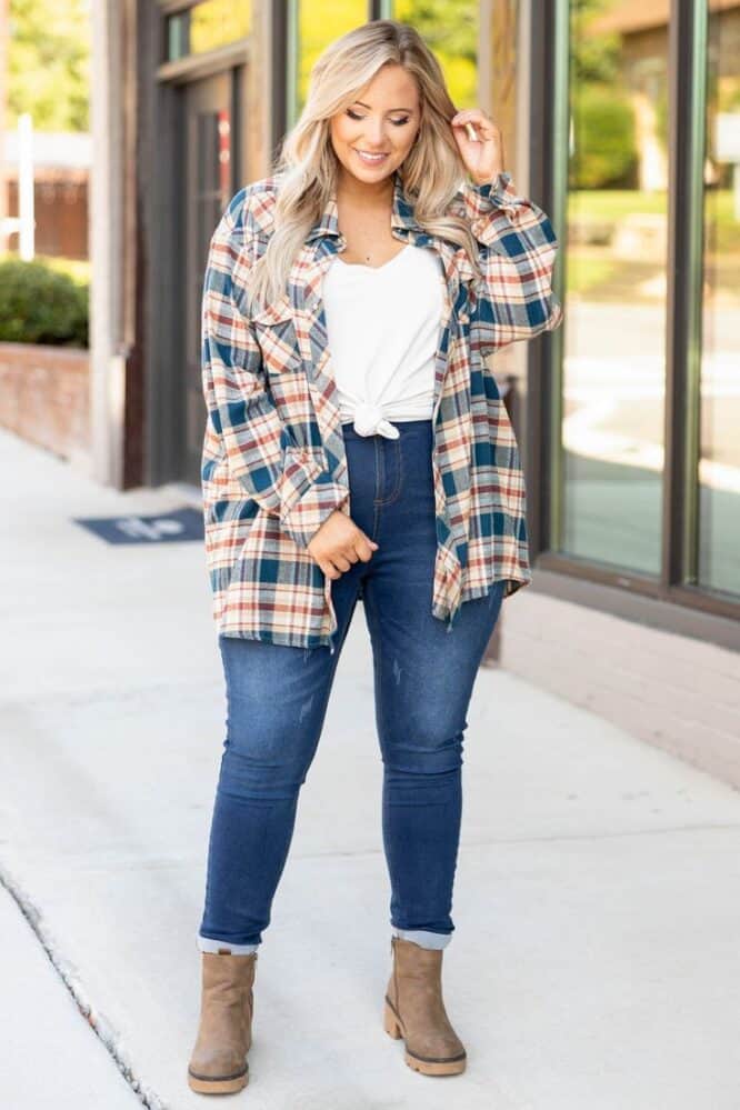 16 Blue Fall Outfit Ideas for Women » Lady Decluttered