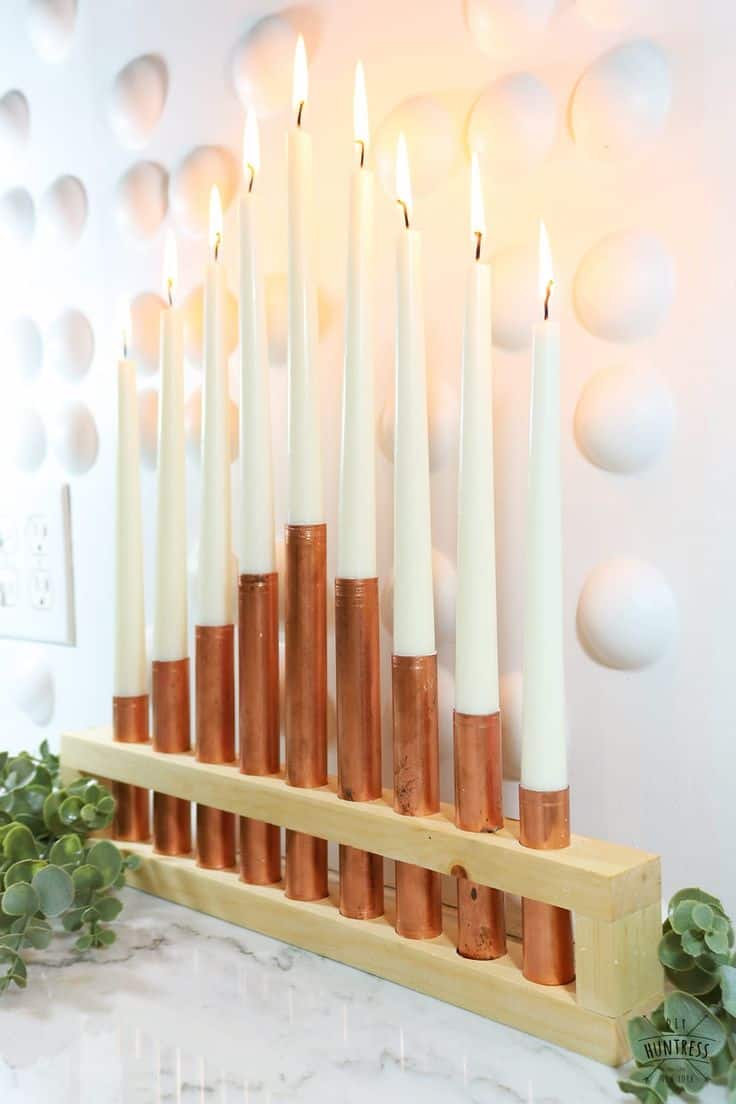 12 DIY Hanukkah Menorahs » Lady Decluttered