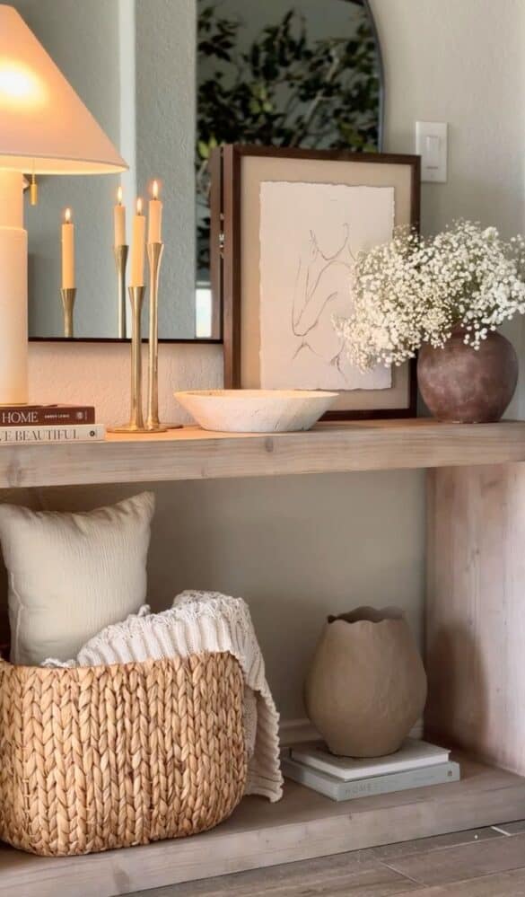 20 Console Table Styling Ideas » Lady Decluttered