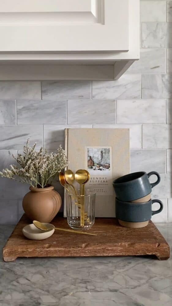 30 Kitchen Countertop Styling Ideas » Lady Decluttered