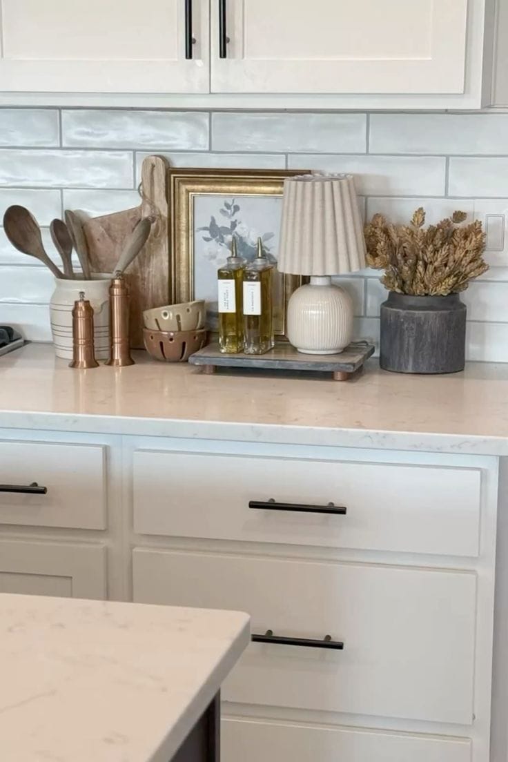 30 Kitchen Countertop Styling Ideas » Lady Decluttered