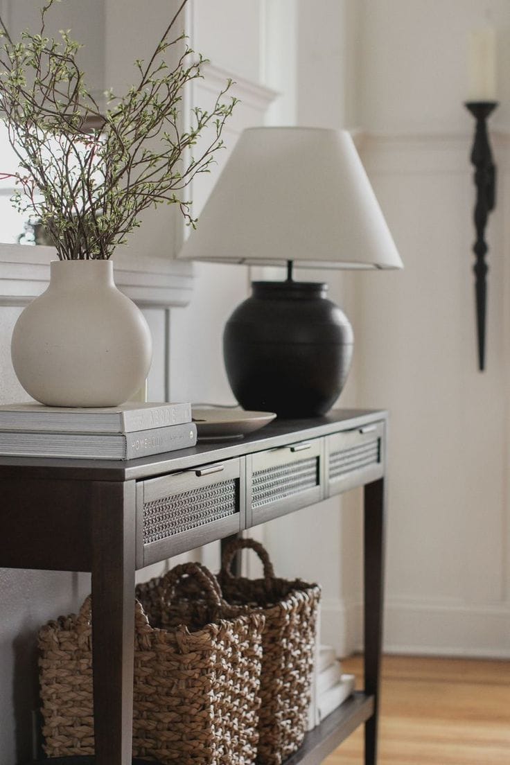 20 Console Table Styling Ideas » Lady Decluttered