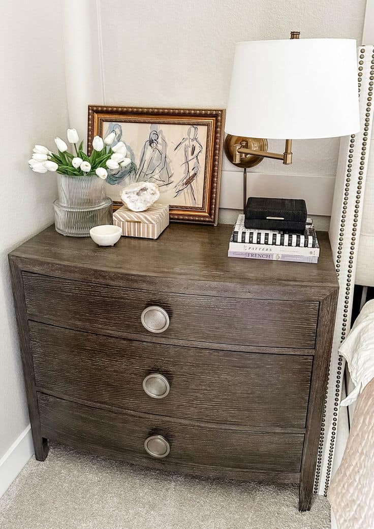 22 Bedroom Nightstand Styling Ideas » Lady Decluttered