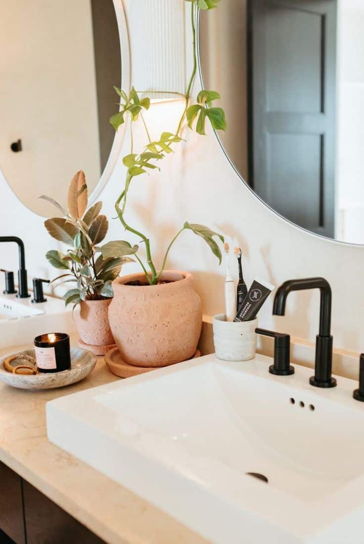 20 Bathroom Countertop Styling Ideas » Lady Decluttered