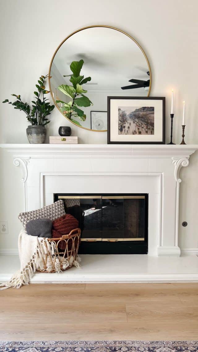 24 Stunning Fireplace Mantle Styling Ideas » Lady Decluttered