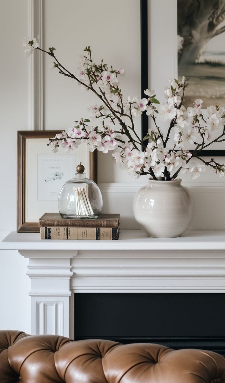 24 Stunning Fireplace Mantle Styling Ideas » Lady Decluttered