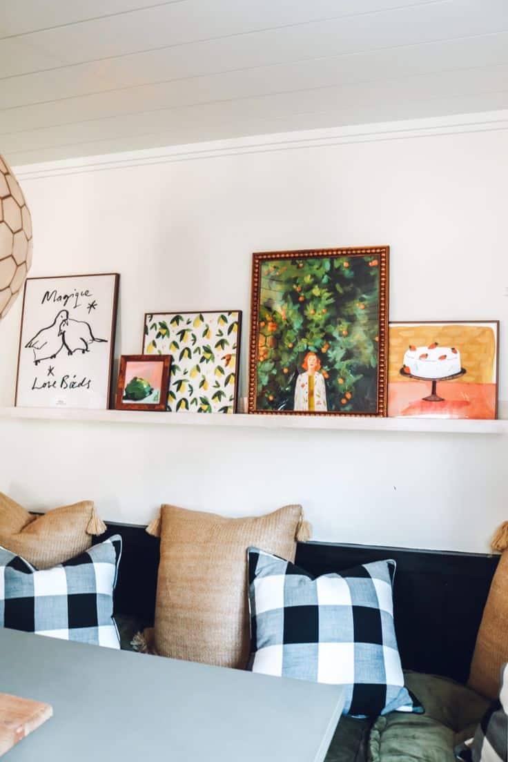 20 Picture Ledge Styling Ideas » Lady Decluttered