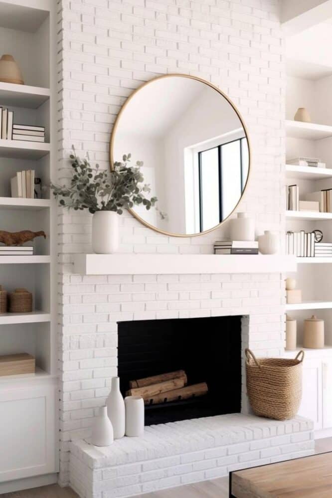 24 Stunning Fireplace Mantle Styling Ideas » Lady Decluttered