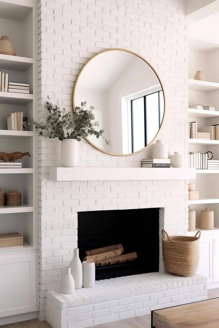 24 Stunning Fireplace Mantle Styling Ideas » Lady Decluttered