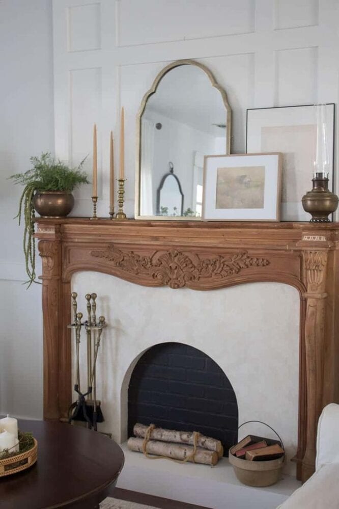 24 Stunning Fireplace Mantle Styling Ideas » Lady Decluttered