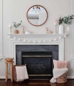 16 Easter Fireplace Mantel Decor Ideas » Lady Decluttered