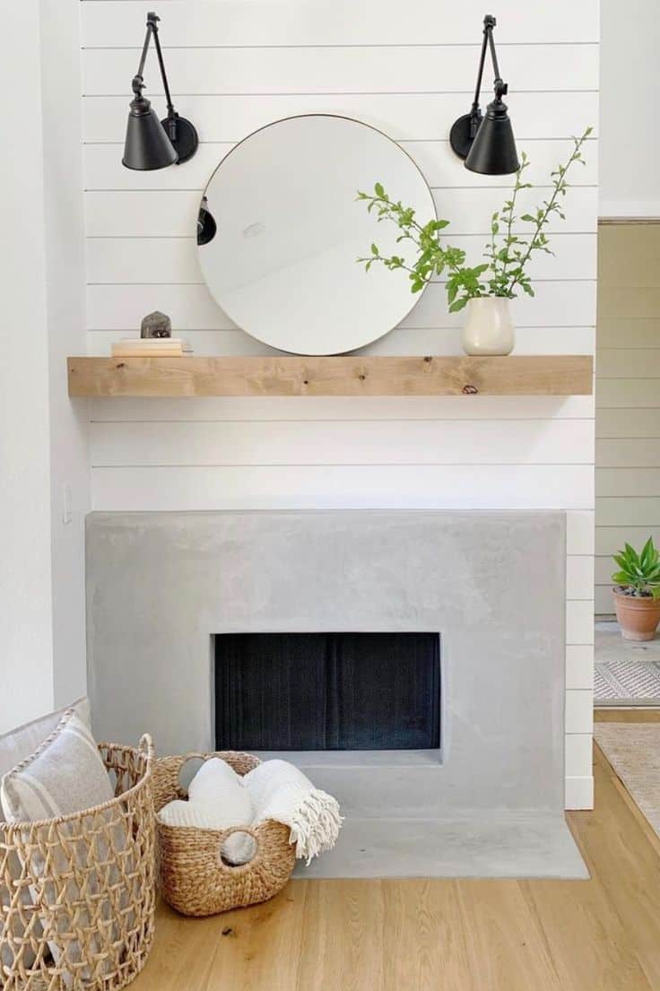 16 Minimalist Fireplace Mantle Decor Ideas » Lady Decluttered