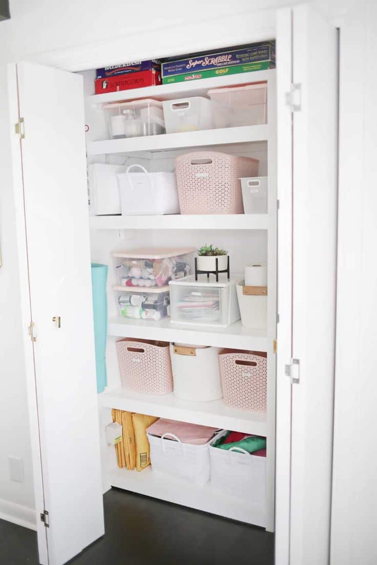 16 Hall Closet Organization Ideas » Lady Decluttered