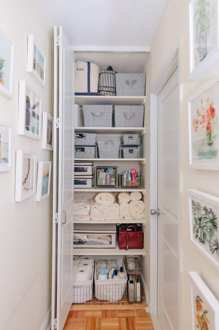 16 Hall Closet Organization Ideas » Lady Decluttered