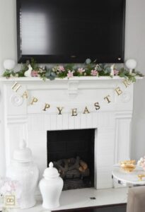 16 Easter Fireplace Mantel Decor Ideas » Lady Decluttered